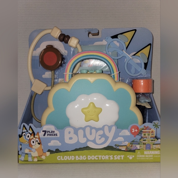 moose toys | Toys | New In Box Bluey Cloud Bag Doctors Set Medical Kit ...